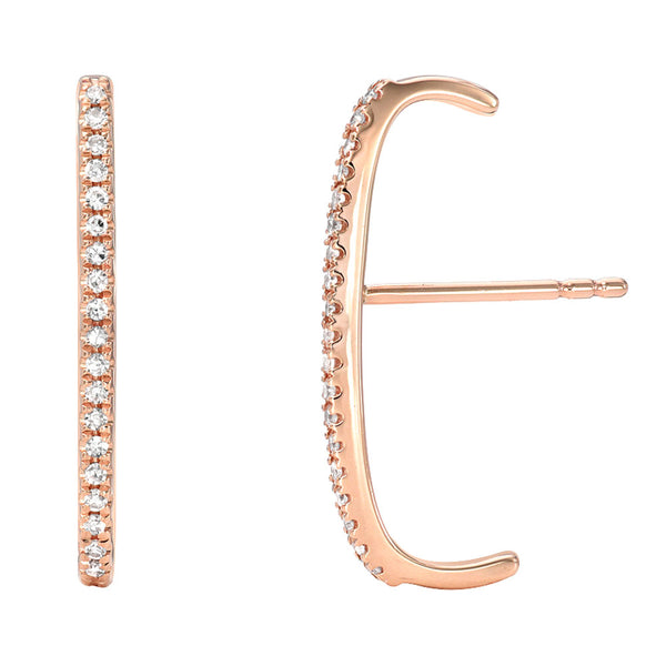 Full Lobe Bar Earring – Liven Company