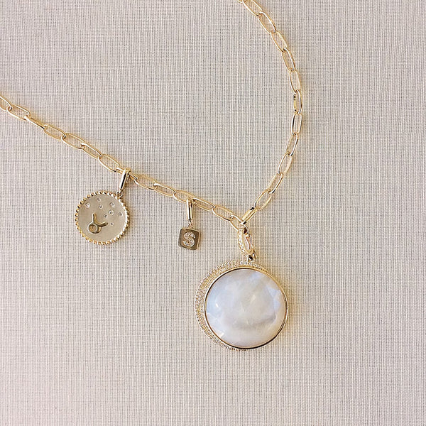 Mini Initial Plaque Clip Charm | Personalized Clip Charm | Liven ...