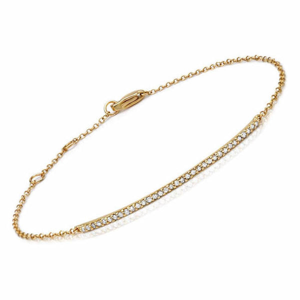 Diamond Bar Bracelet | Wrist Stack Chain Bracelets | Liven Jewelry ...