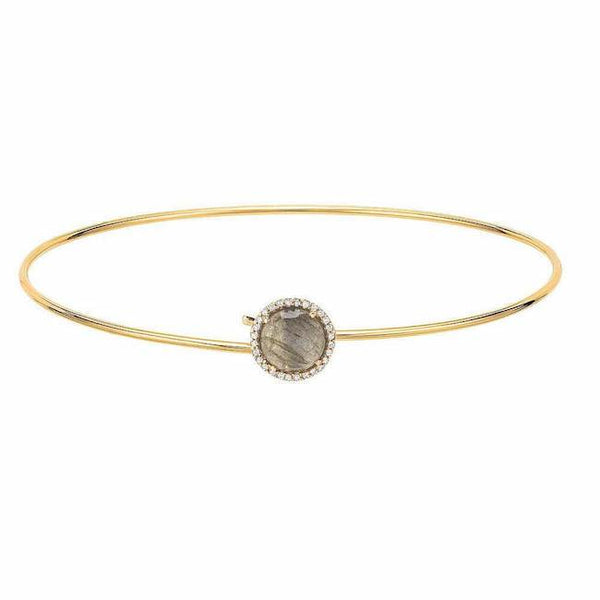 Labradorite and Diamond Hook Bangle | Liven Fine Jewelry – Liven Company