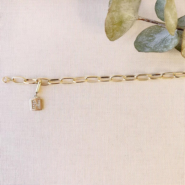 Mini Initial Plaque Clip Charm | Personalized Clip Charm | Liven ...